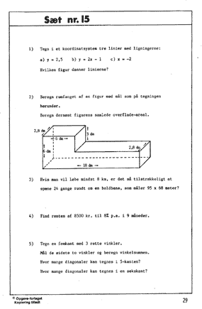Problemregning- 20 opgavesæt
